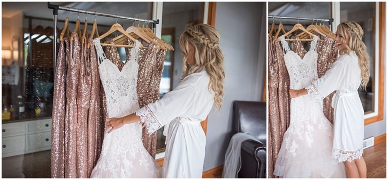 Summer Wedding Romance at an airplane hanger | Heather Sherrill Photography
